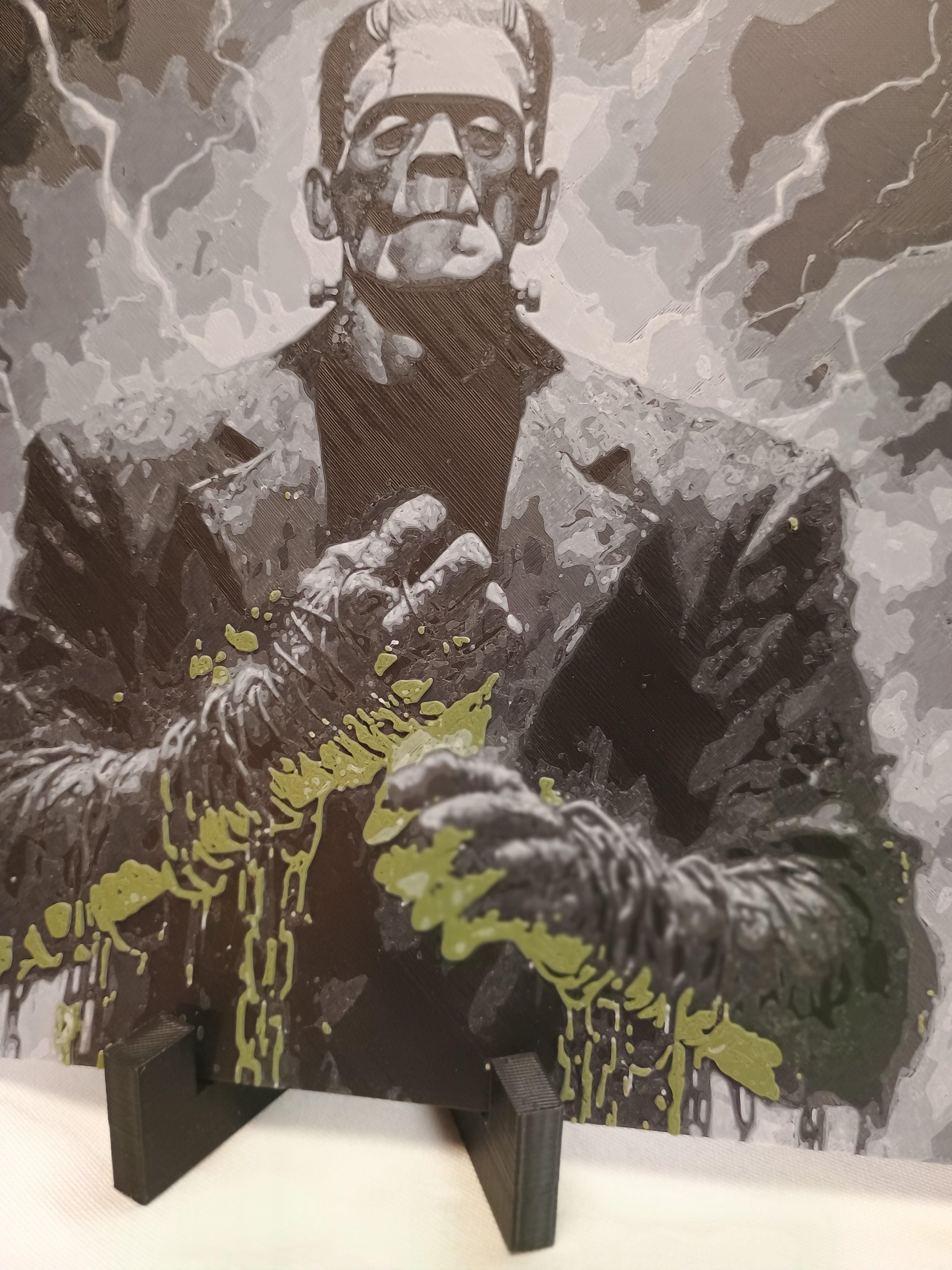 Hueforge 3D Print of Frankenstein's Monster – Crafty-witch